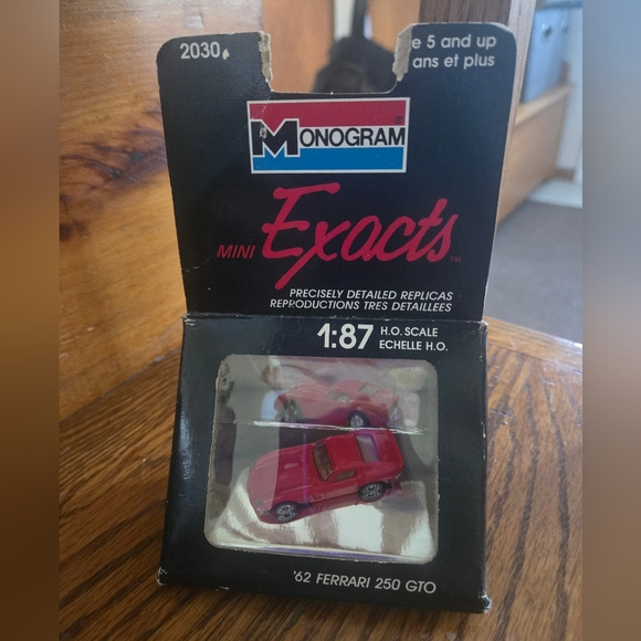 Monogram Mini Exacts | Toys | 989 Monogram Mini Exacts 1962 Ferrari 25 Gto Red 187 Scale Vntage ...